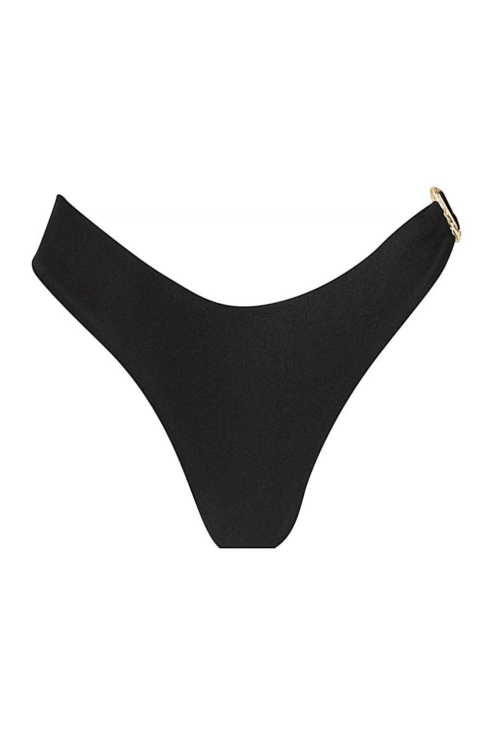 SOMA Bikini Bottom - Ebony: Flattering High Leg Fit | SUZU